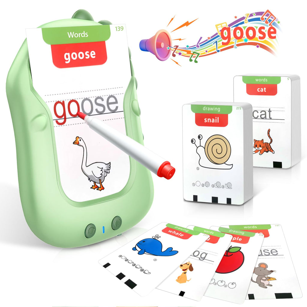 Reusable Writing & Drawing Talking Flash Cards for Toddlers168 Phonics ...