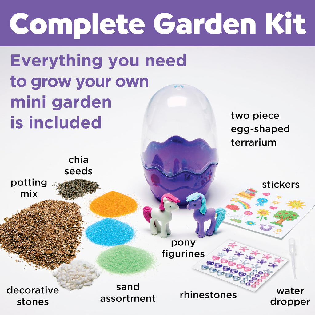 Creativity for Kids Mini Garden: Pony Terrarium Kit - Horse Gifts for ...